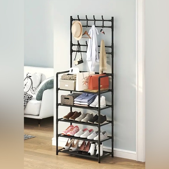 Storage & Organization | New 5 Tiers Shoe Rack And Coat Rack | Poshmark